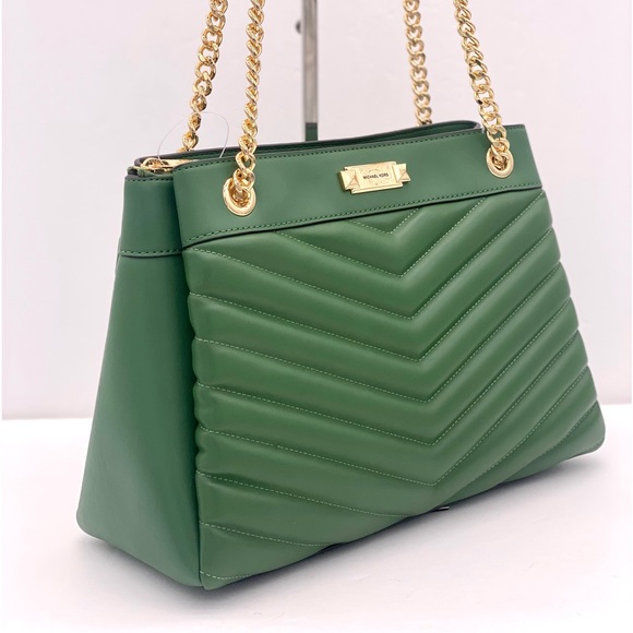 Michael Kors | Bags | Michael Kors Whitney Medium Quilted Chain Tote ...